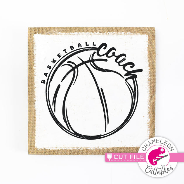Basketball Coach Sketch Drawing svg png dxf eps jpeg Chameleon ...