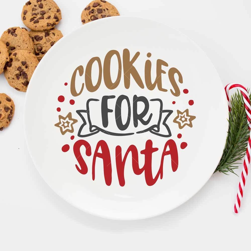 Cookies for Santa svg png dxf eps Chameleon Cuttables LLC | Chameleon ...