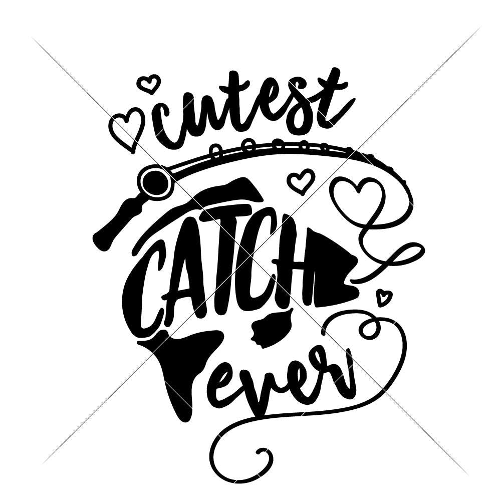 Cutest Catch ever svg png dxf eps Chameleon Cuttables LLC | Chameleon ...