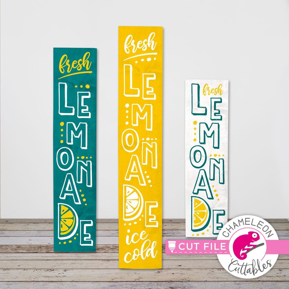Fresh Lemonade vertical svg png dxf Chameleon Cuttables LLC | Chameleon ...