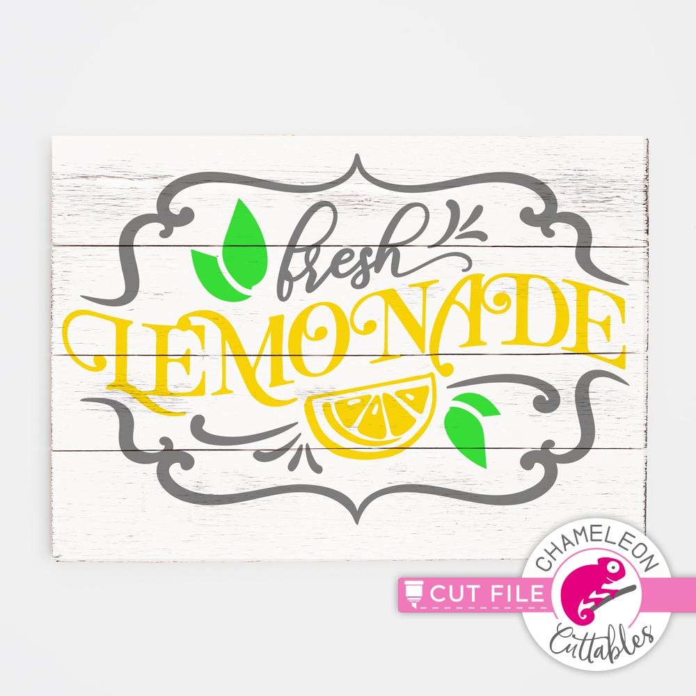 Fresh Lemonade vintage svg png dxf eps Chameleon Cuttables LLC ...
