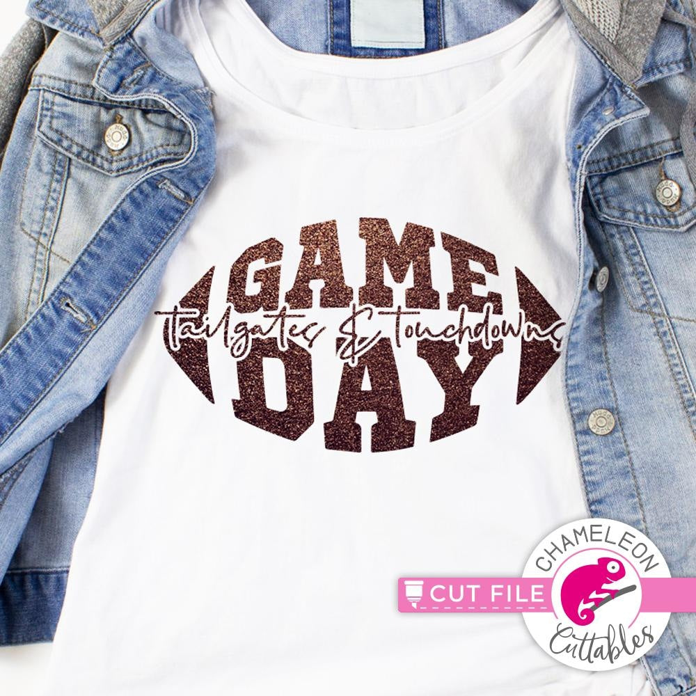 Game Day Tailgates and Touchdowns svg png dxf eps jpeg Chameleon ...