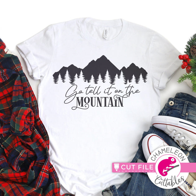 Go tell it on the mountain horizontal svg png dxf eps jpeg Chameleon ...