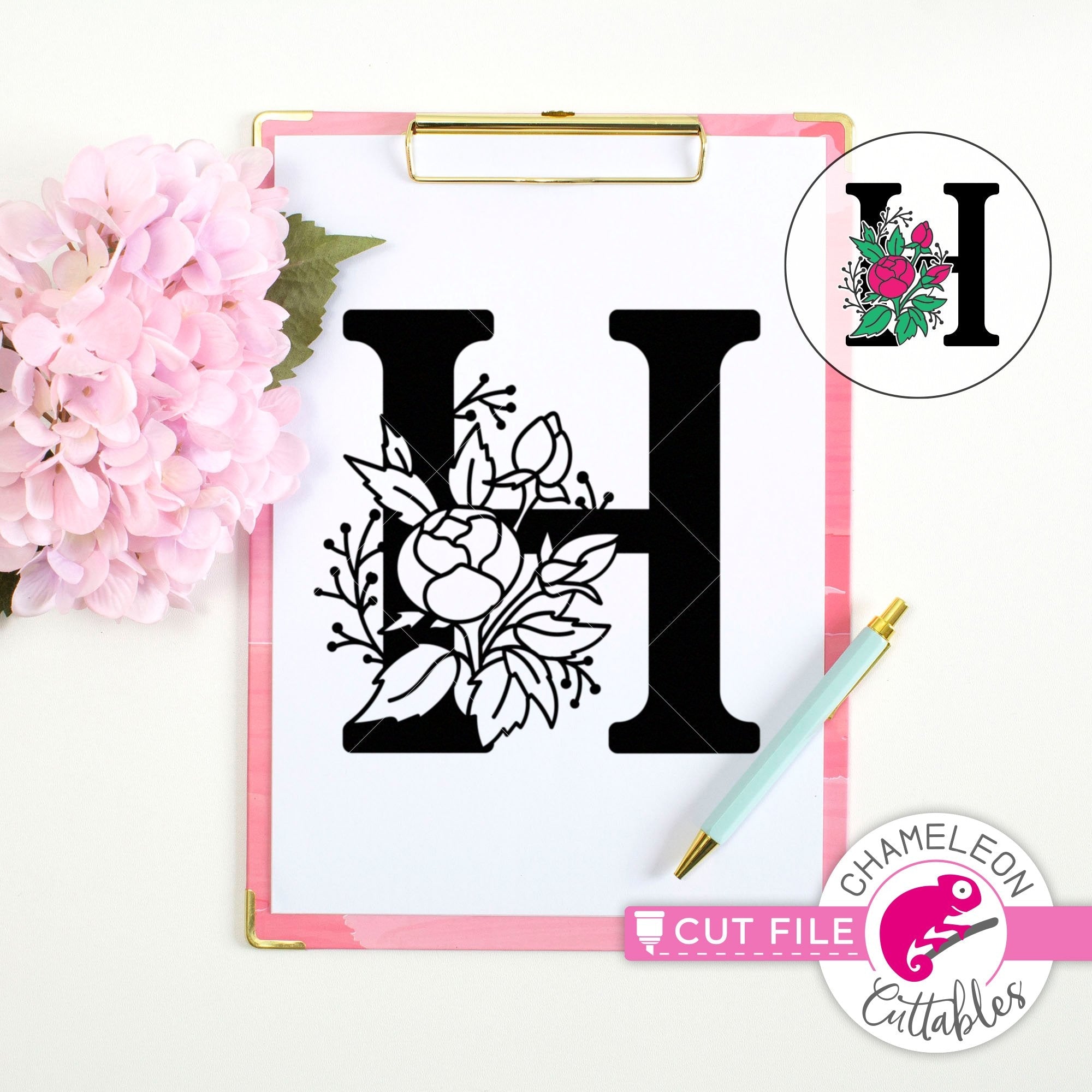 H Monogram Designs
