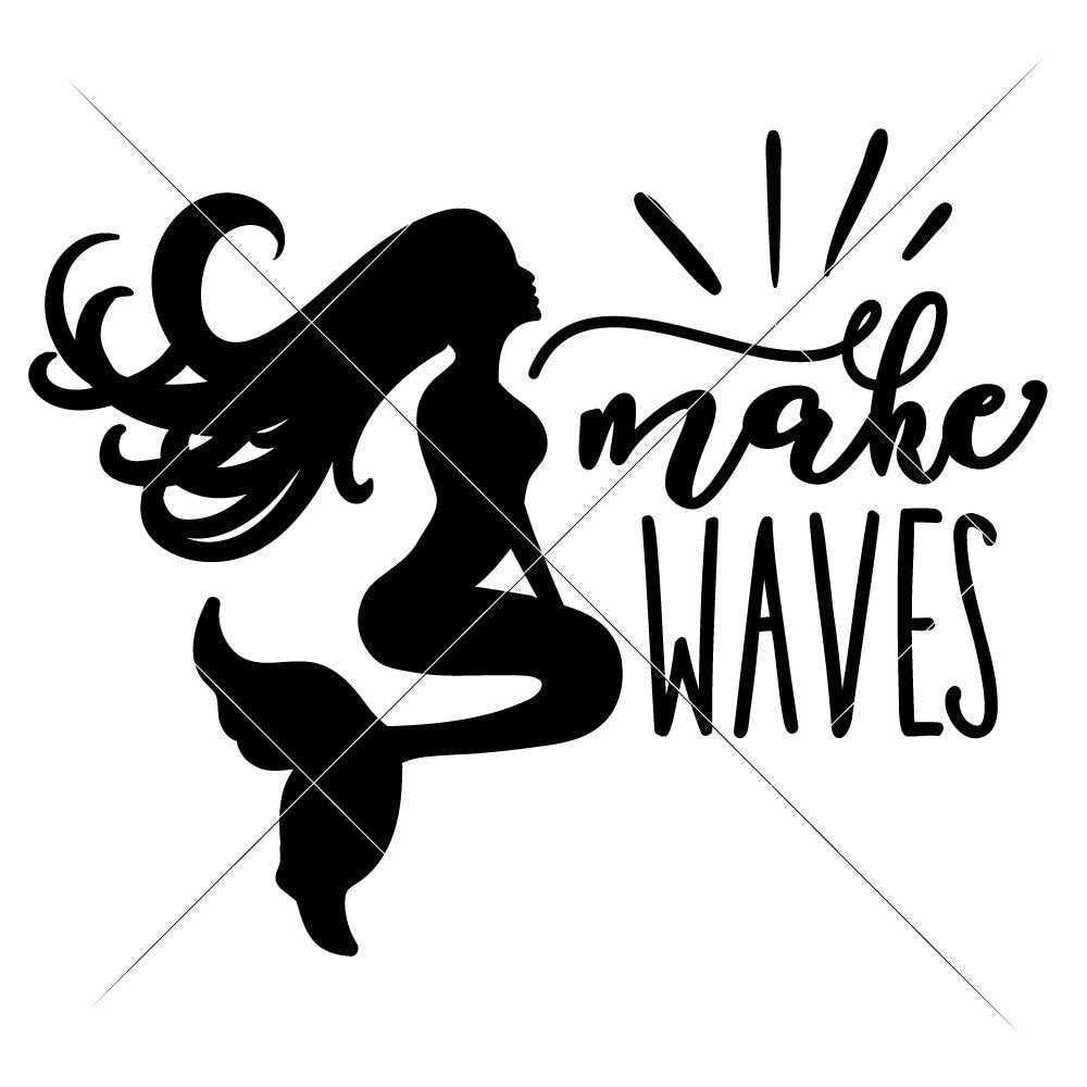 Make Waves svg png dxf eps Chameleon Cuttables LLC | Chameleon ...