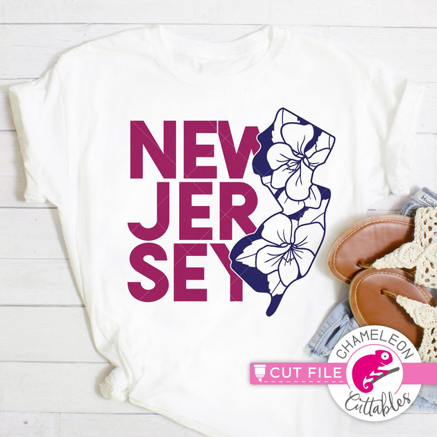 New Jersey state flower violet svg png dxf eps jpeg Chameleon Cuttables ...