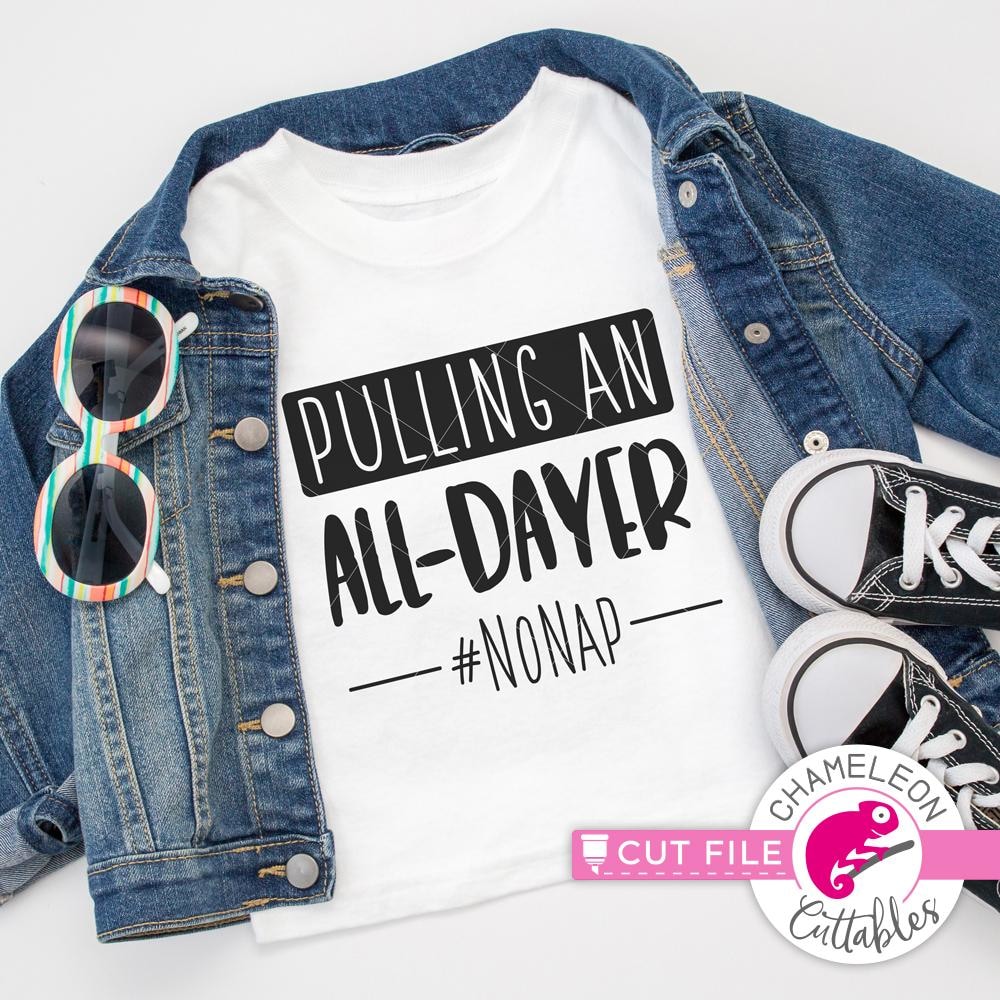 Pulling and All-Dayer svg png dxf eps Chameleon Cuttables LLC ...