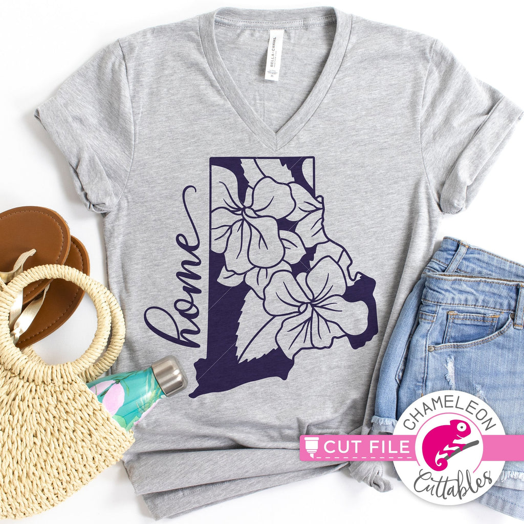 Rhode Island state flower Common Blue Violet home svg png dxf eps jpeg ...