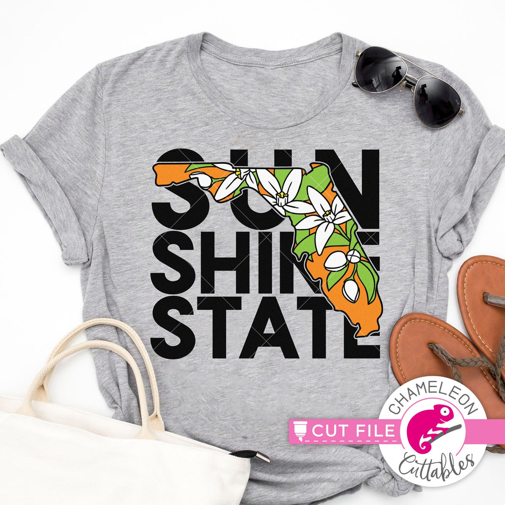 Sunshine state Florida flower orange blossom svg png dxf eps jpeg ...